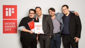 iF DESIGN AWARD 2015 for Solid White for our sales app “Kaba 360° City”